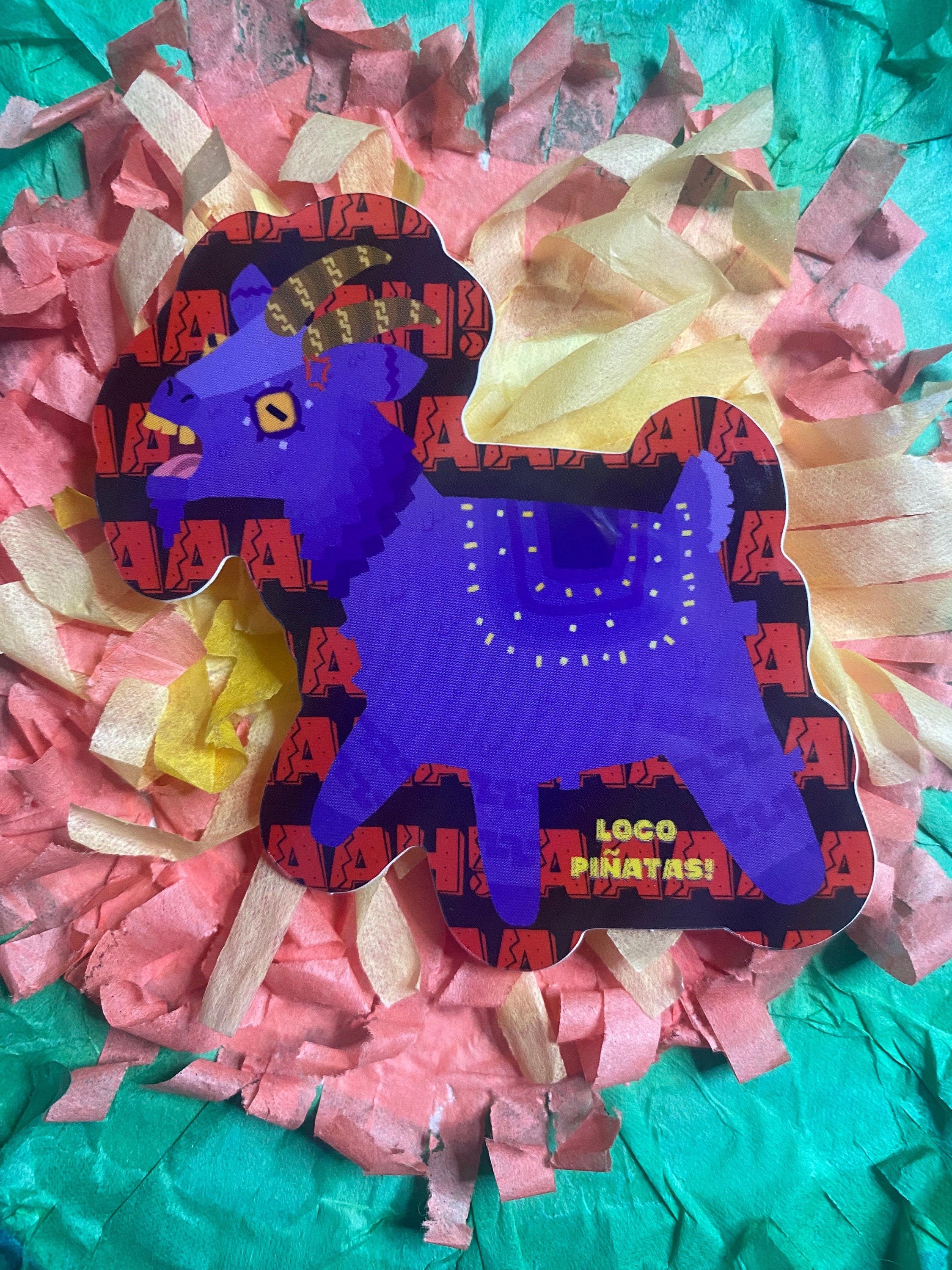 Screaming Goat Piñata Sticker - Etsy