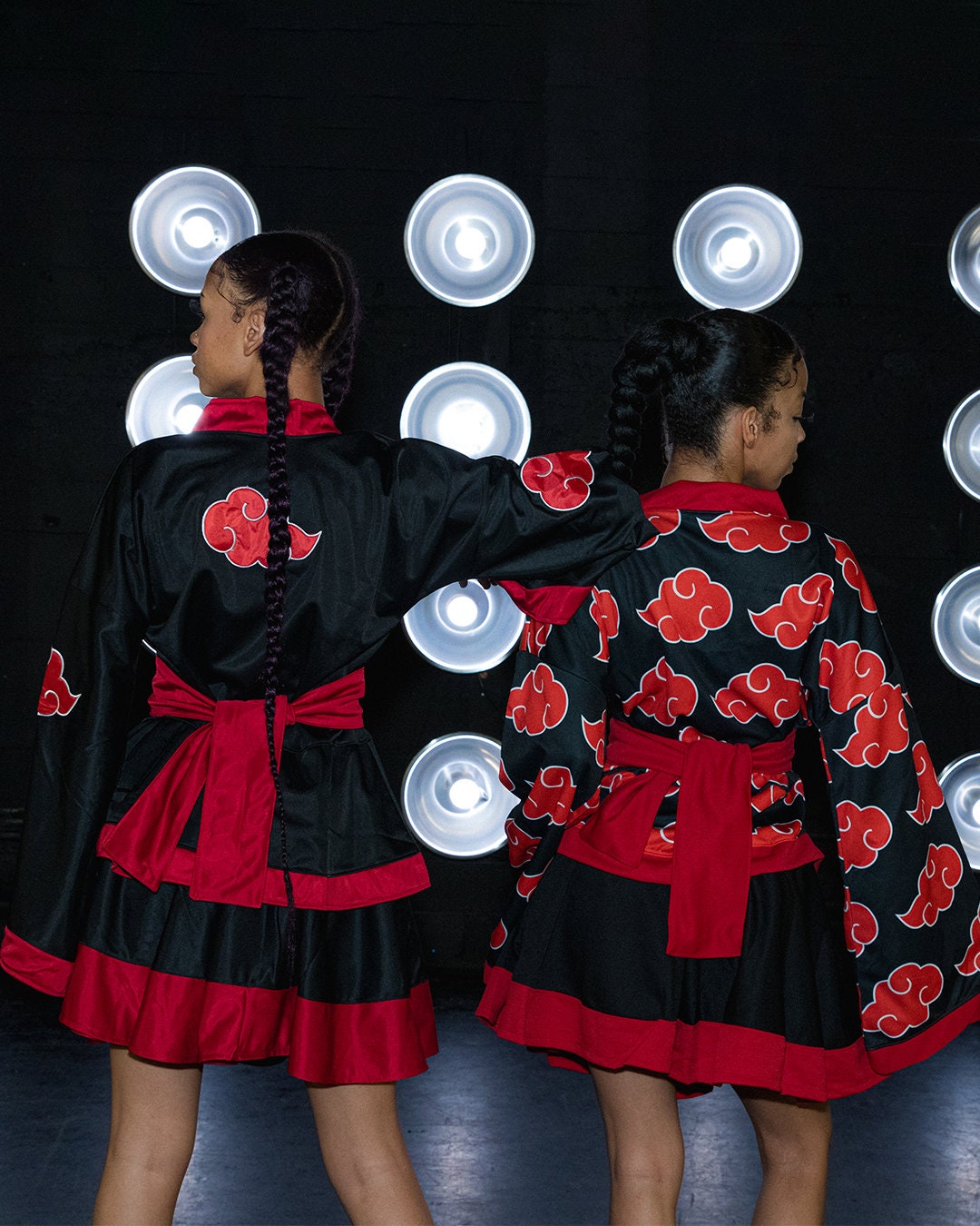 Yukata Dress Cosplay Red Cloud Ninja - Etsy