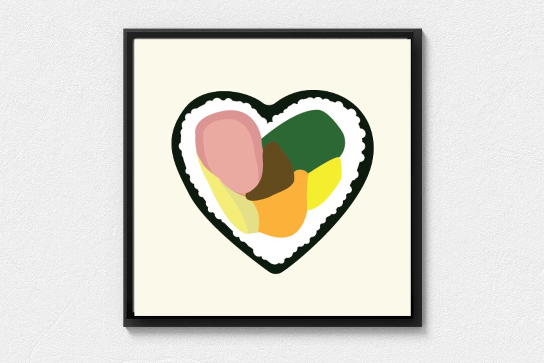 Kimbap, Gimbap, Kimbap Art Print, Korean Food Art Print, Korean Sushi ...