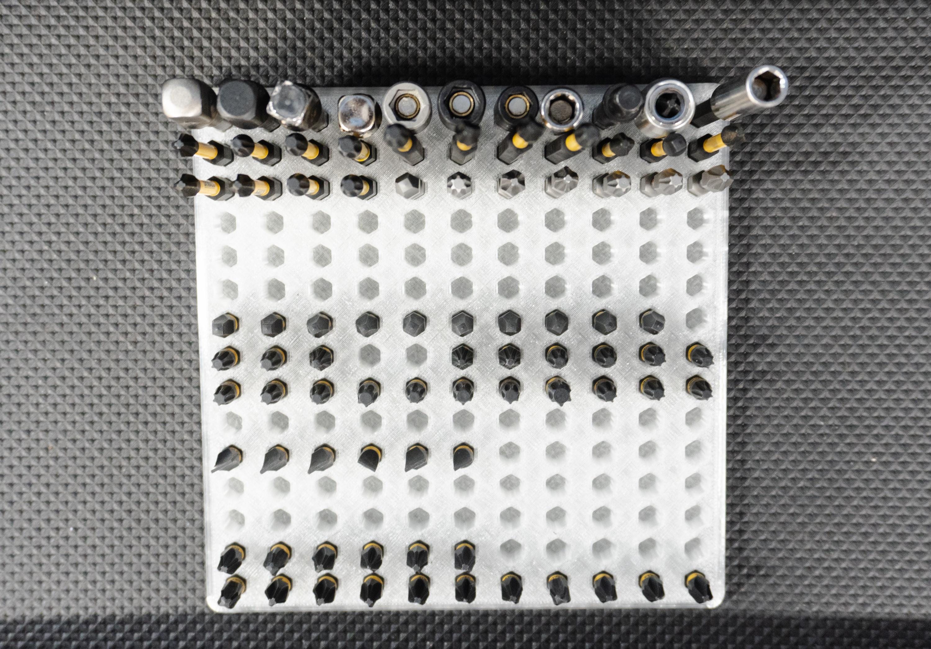 Hex Bit Organizer Holds 165 Bits | Drill Bit Storage for Toolbox Drawer ...