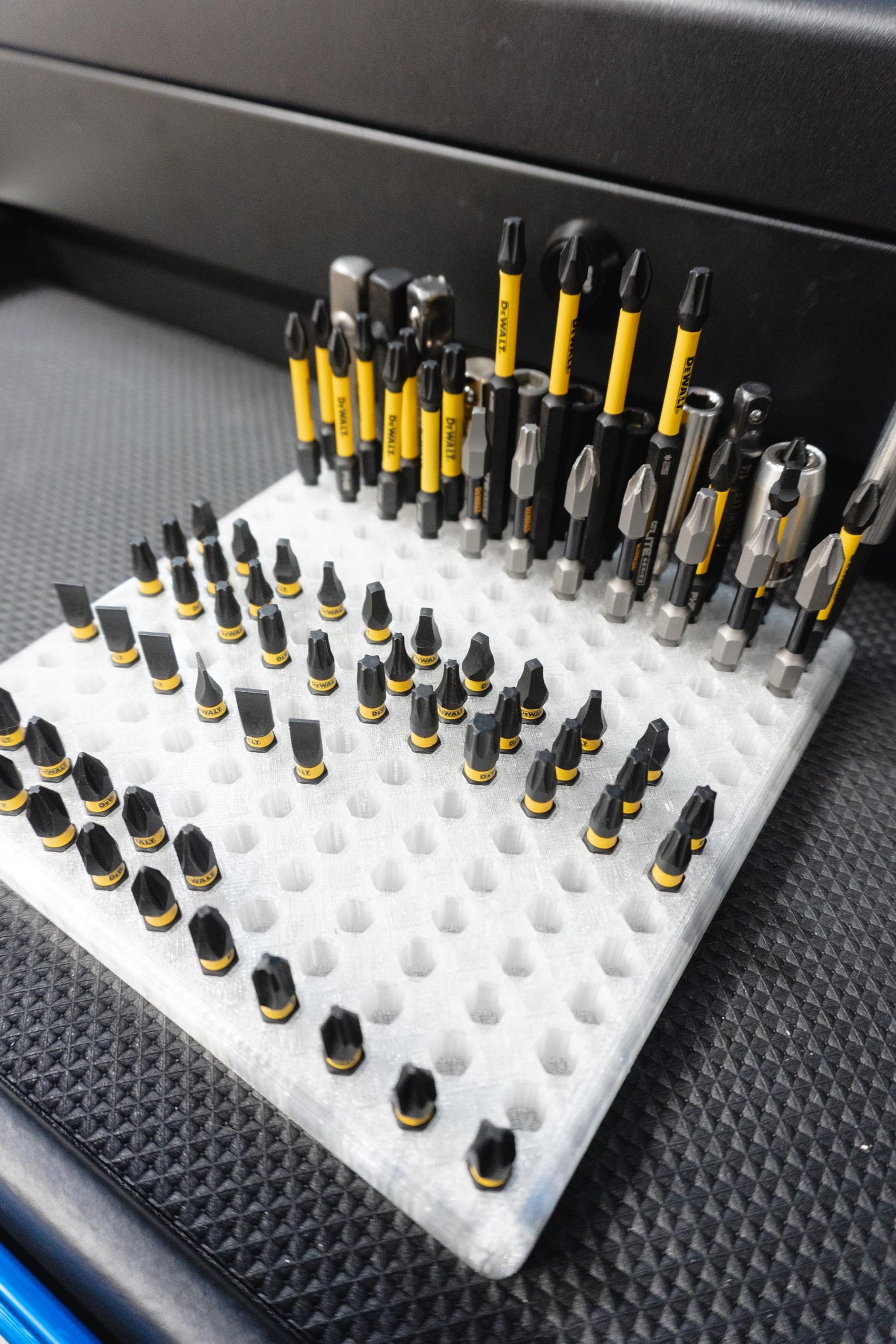 Hex Bit Organizer Holds 165 Bits | Drill Bit Storage for Toolbox Drawer ...
