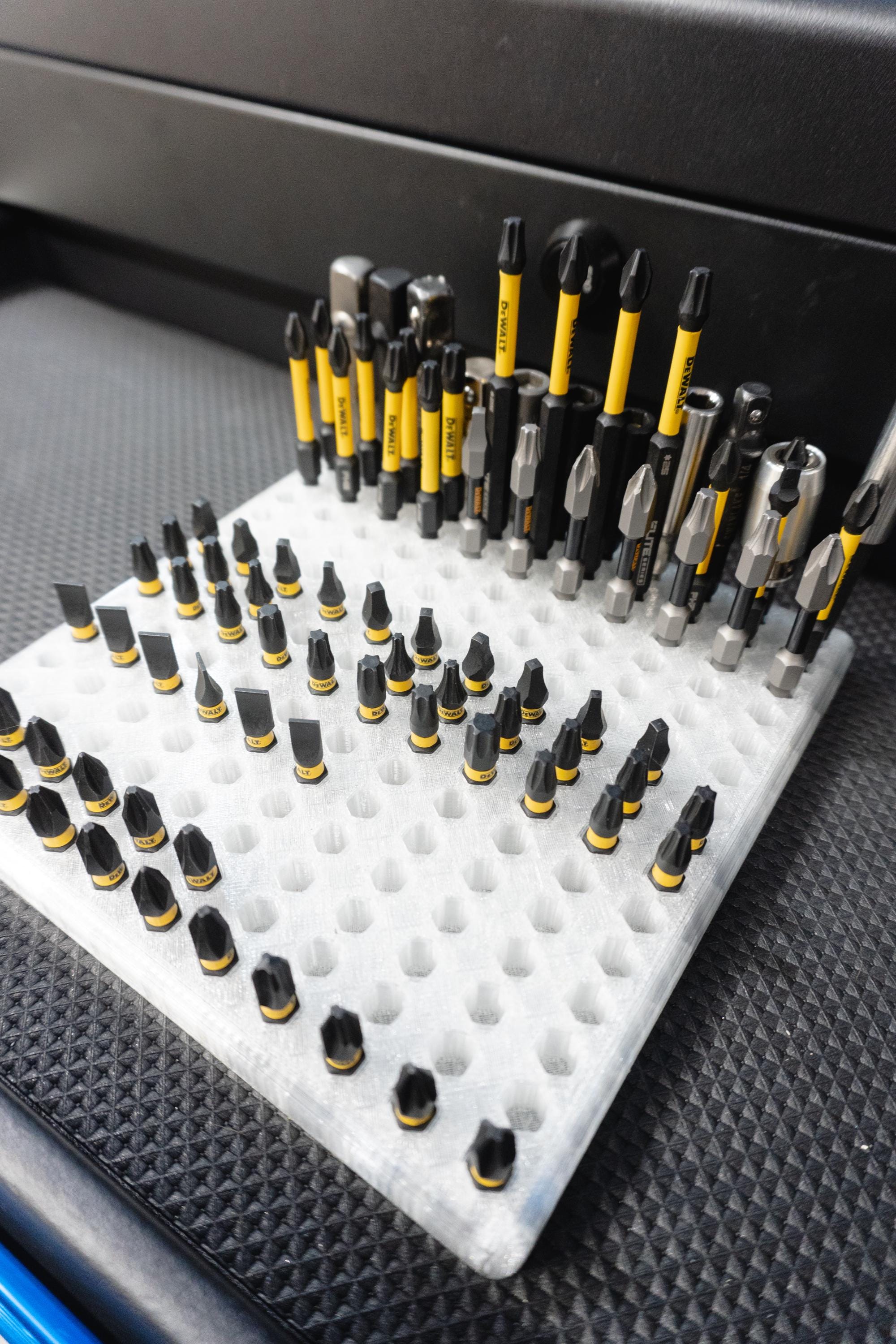 Hex Bit Organizer Holds 165 Bits | Drill Bit Storage for Toolbox Drawer ...