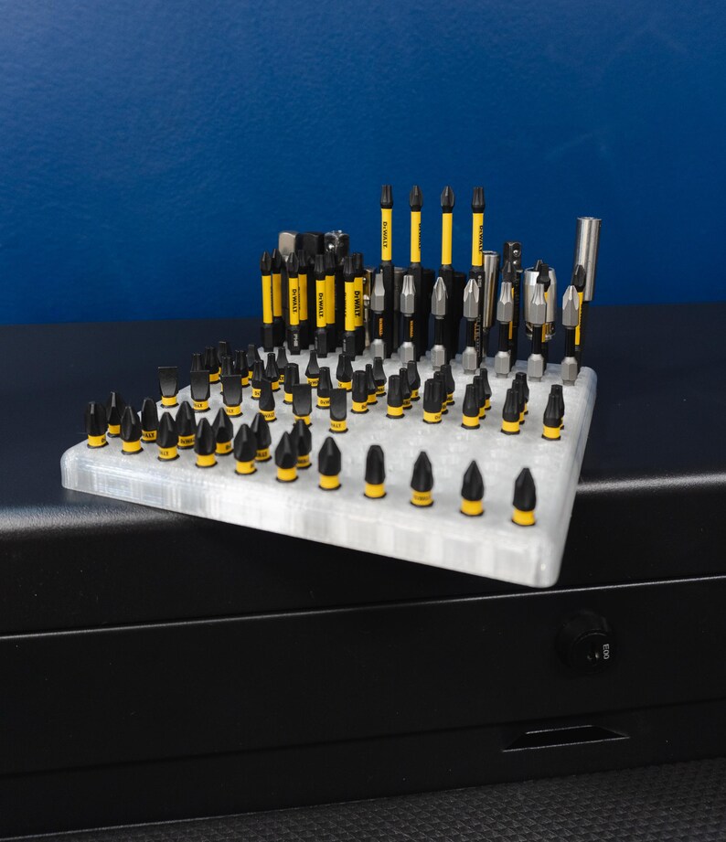 Hex Bit Organizer Holds 165 Bits | Drill Bit Storage for Toolbox Drawer ...