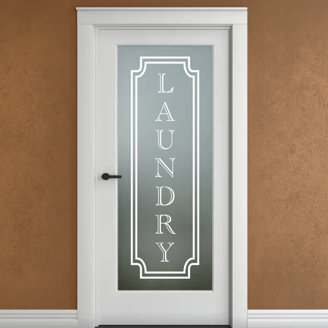 Laundry Door Vertical Decal Laundry Decal Farmhouse Decor Home Decor ...