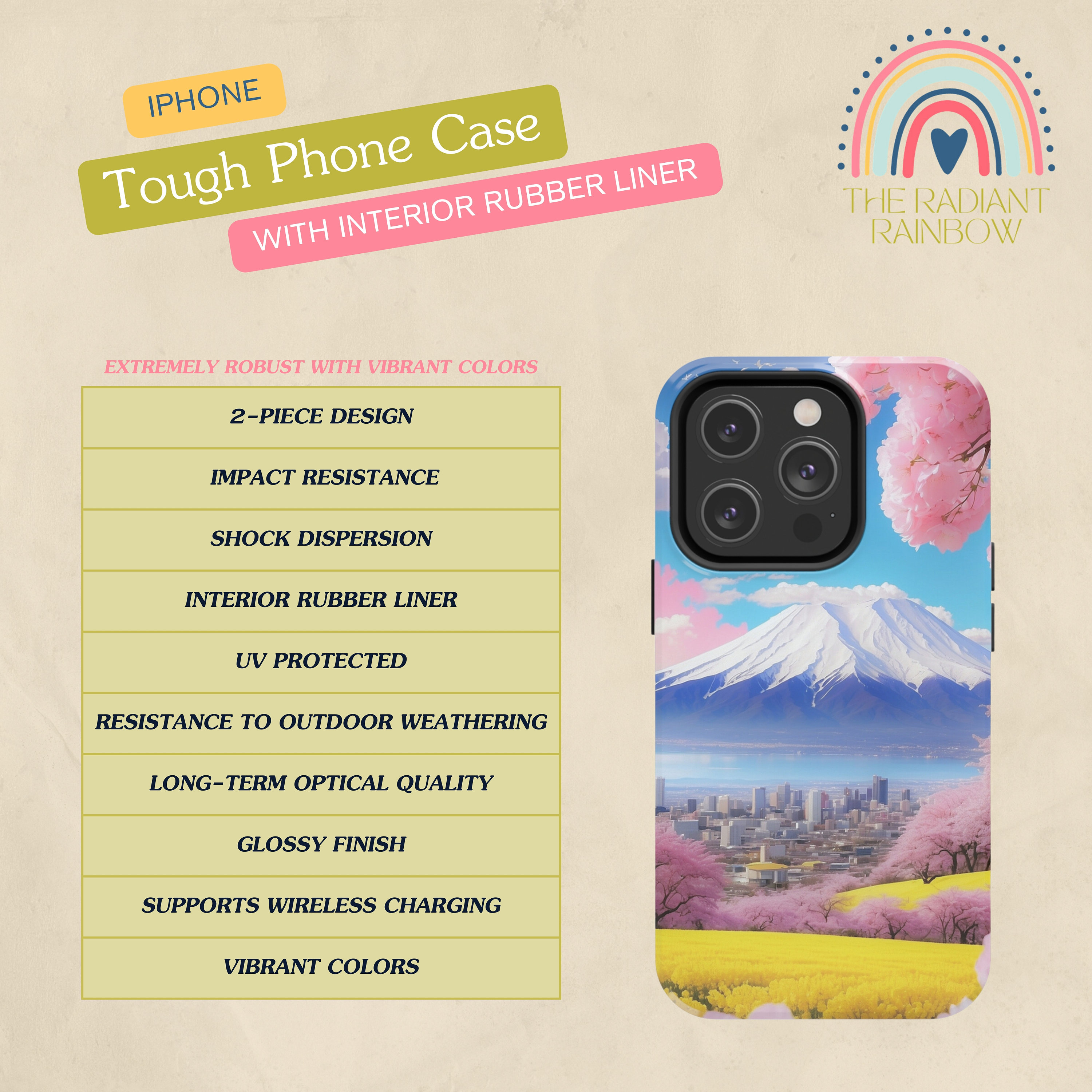 Japan iPhone Case Gift, Fuji iPhone Case, Gift for Her, Cell Phone Case ...