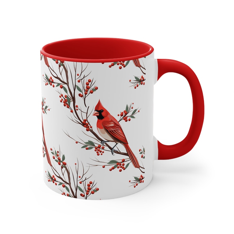 Cardinal Bird Coffee Mug, 11oz - Etsy