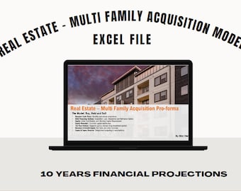 Real Estate Pro Forma for Multi-family Development - Etsy