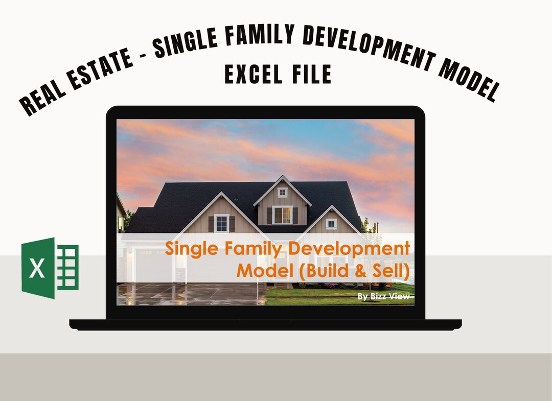 Real Estate - Single Family Development Model Pro-forma Template - Etsy