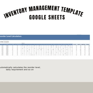 Inventory Management Template | Inventory Tracker | Inventory Profit ...