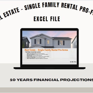 Real Estate - Single Family Rental Pro-forma Template - Etsy
