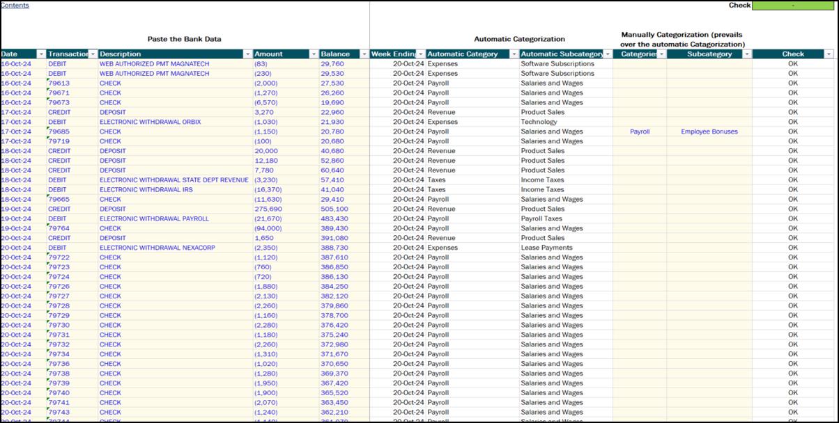 13-week Cash Flow Forecast Template - Etsy