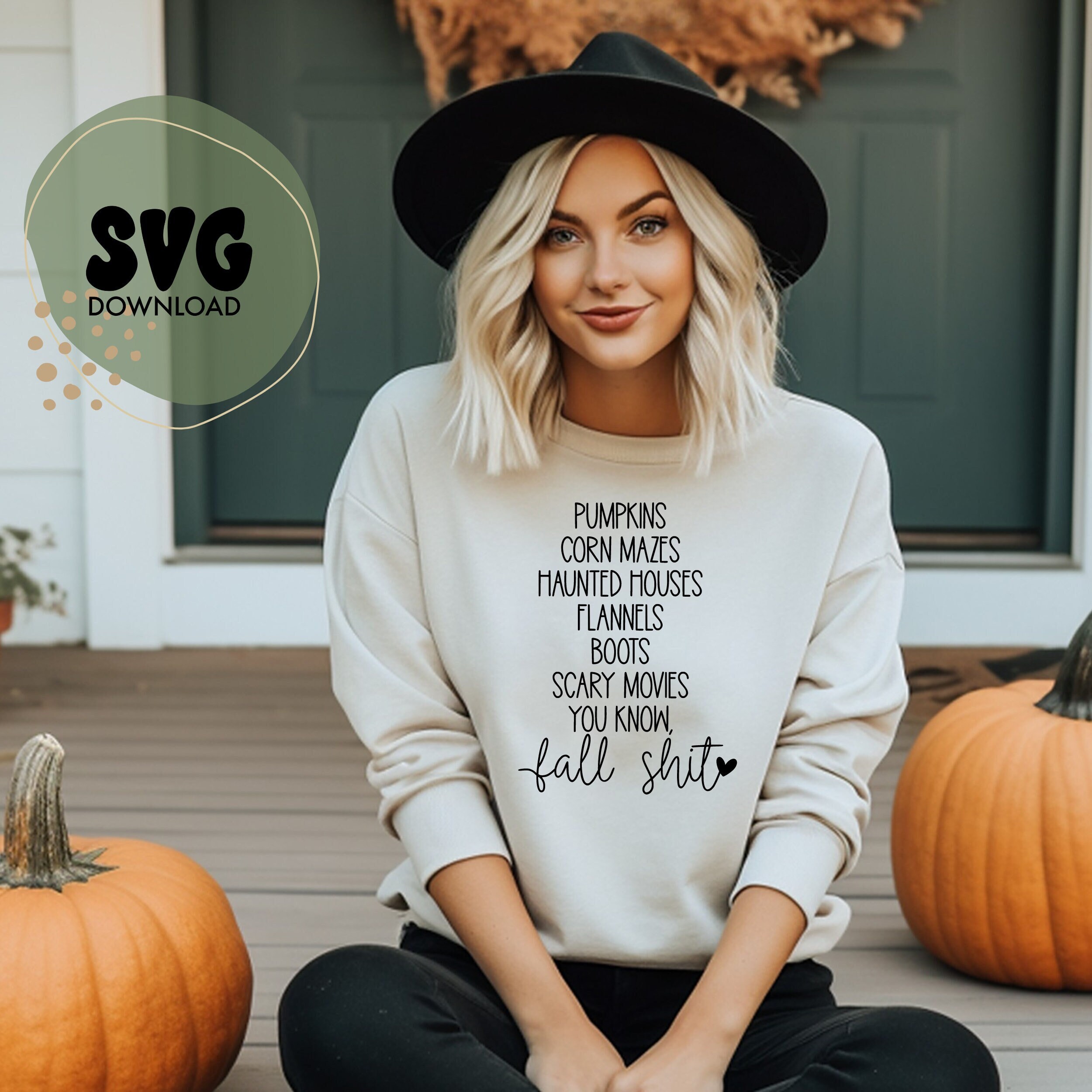 Funny Fall SVG: Pumpkins, Scary Movies, Flannels (digital Cut File) - Etsy