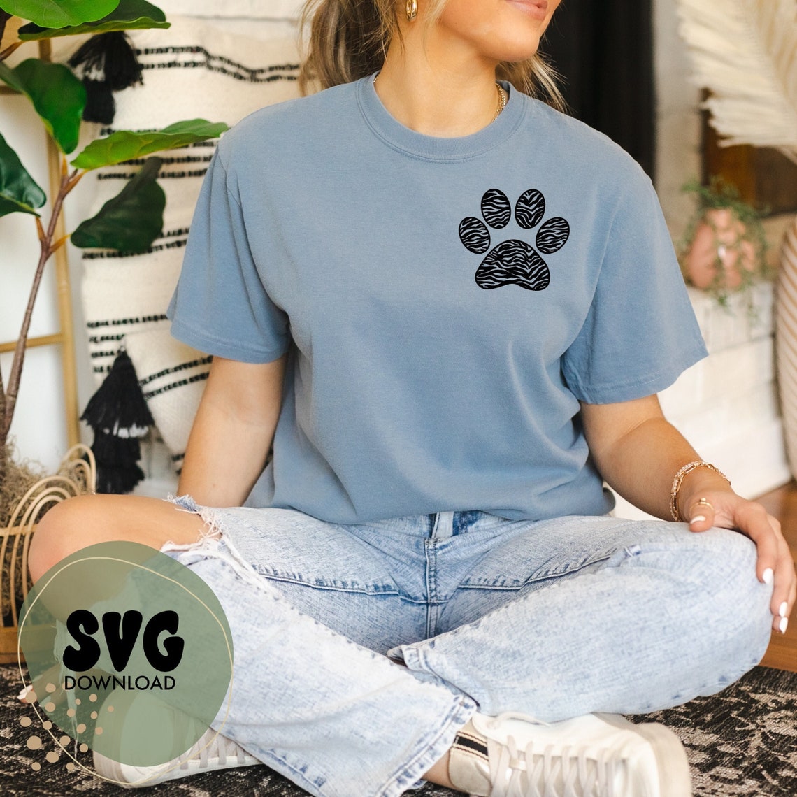 Paw Print Svg, Pattern Paw Print Svg, Animal Print Paw Print Svg, Zebra ...