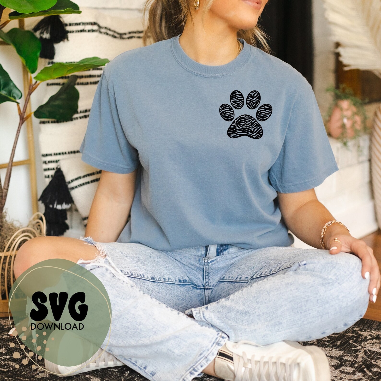 Paw Print Svg, Pattern Paw Print Svg, Animal Print Paw Print Svg, Zebra ...