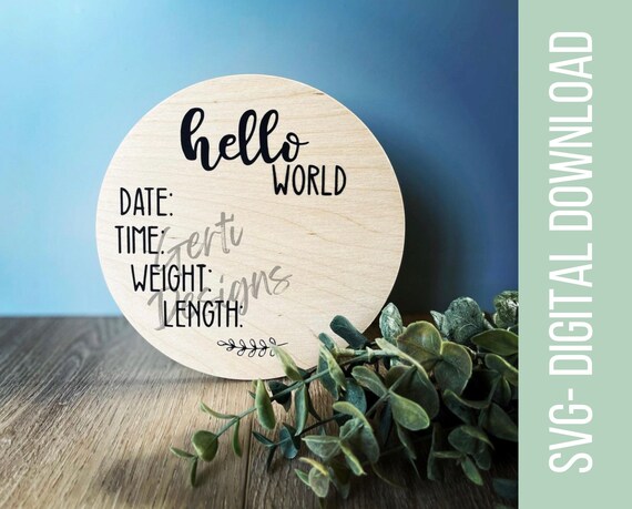 Birth Stat SVG Birth Stat Disc Baby Birth Info Svg Baby - Etsy