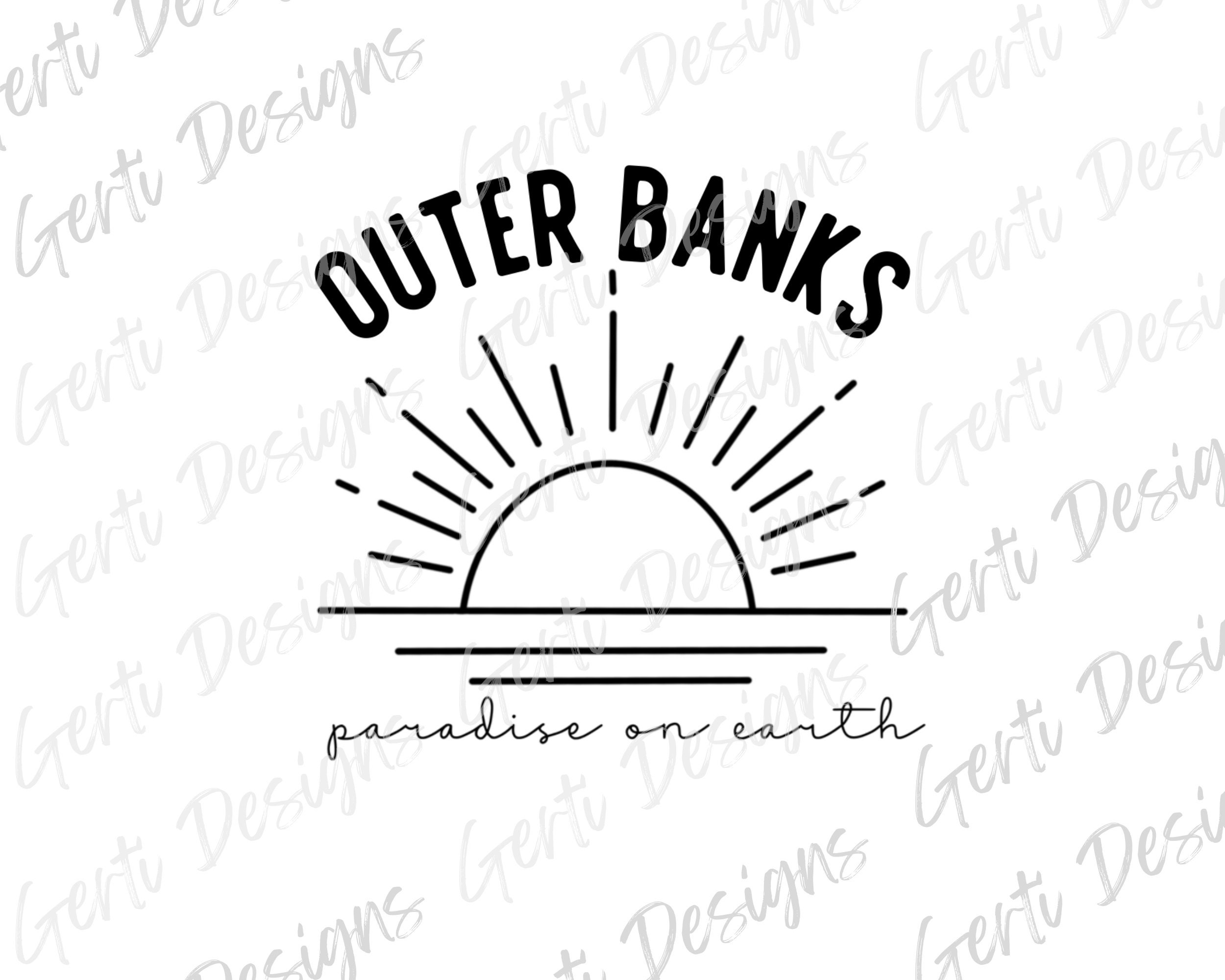 Outer Banks SVG Pogue Life SVG Paradise on Earth Svg Outer - Etsy