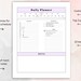 Rainbow Printable Daily Planner With Customizable Schedule and Large ...