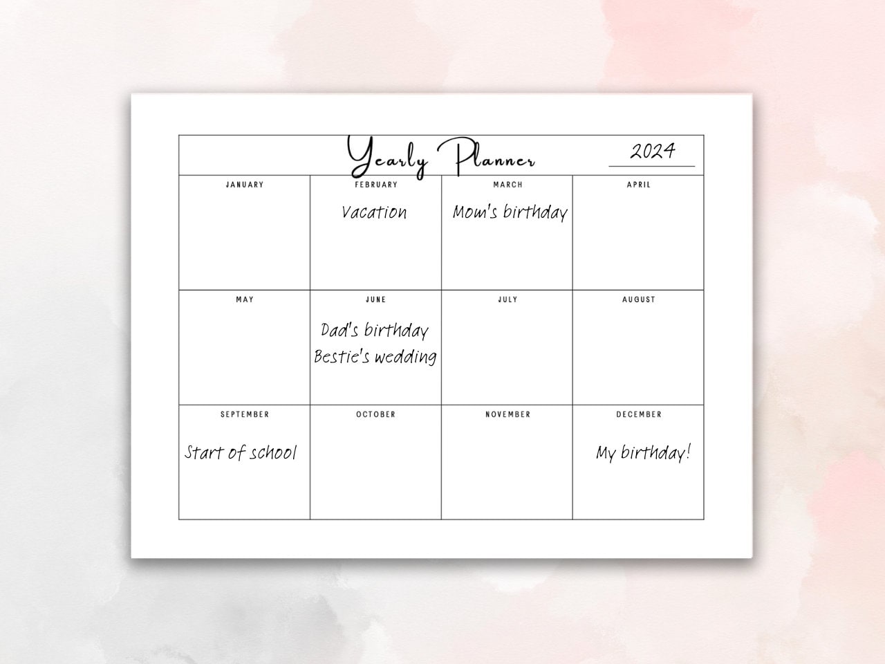 Simple Printable Productivity Planner Bundle Daily Weekly Monthly ...