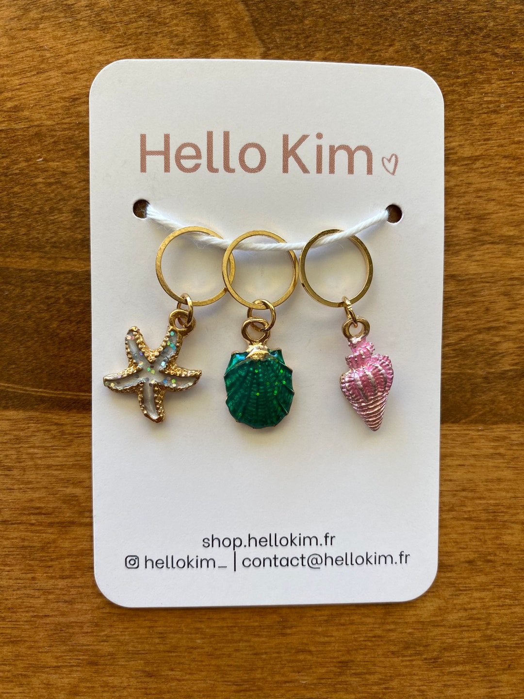 Destash - Hello Kim Stitch Marker Set | Seashore, Set of Three - Etsy