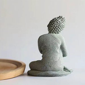 Mini Resting Buddha Statue Buddha Sandstone Sculpture Zen Statue Tiny ...