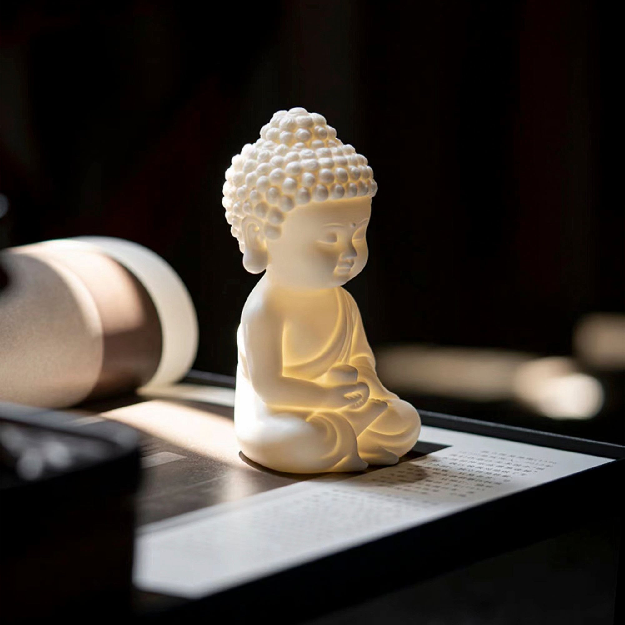 Mini Ceramic Meditating Buddha Statue: Zen Garden Decor - Etsy