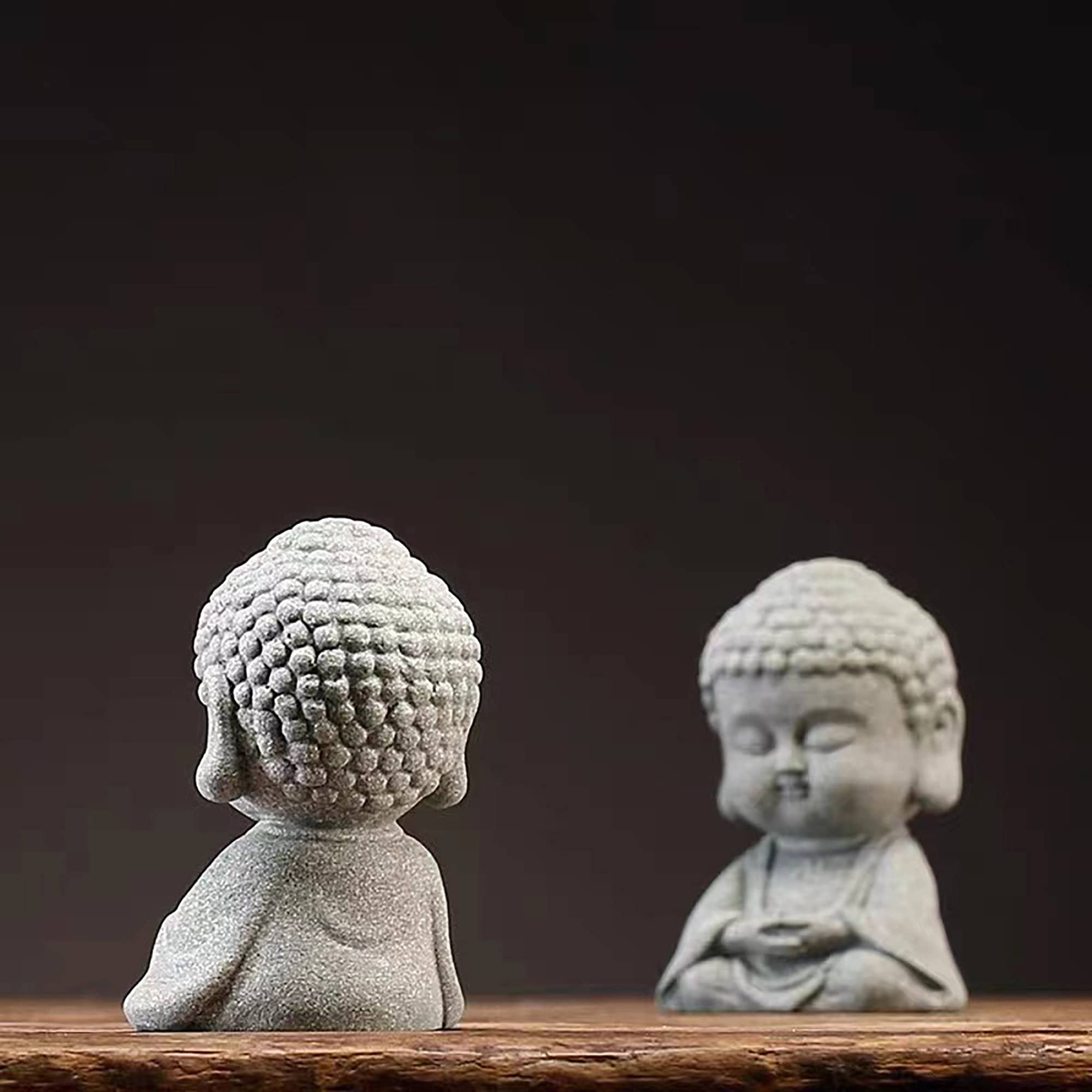 Mini Meditating Buddha Statue Buddha Sandstone Sculpture Zen Statue ...