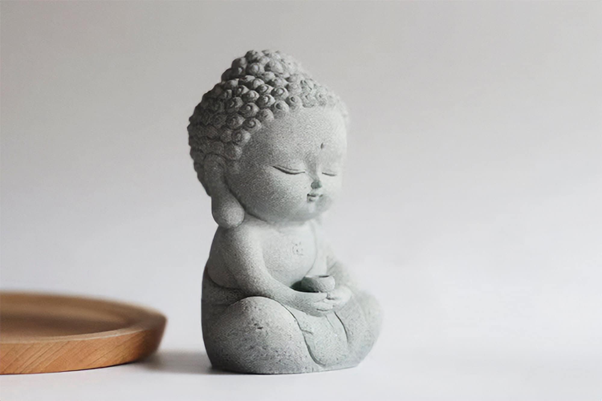 Mini Meditating Buddha Statue Buddha Sandstone Sculpture Zen Statue ...