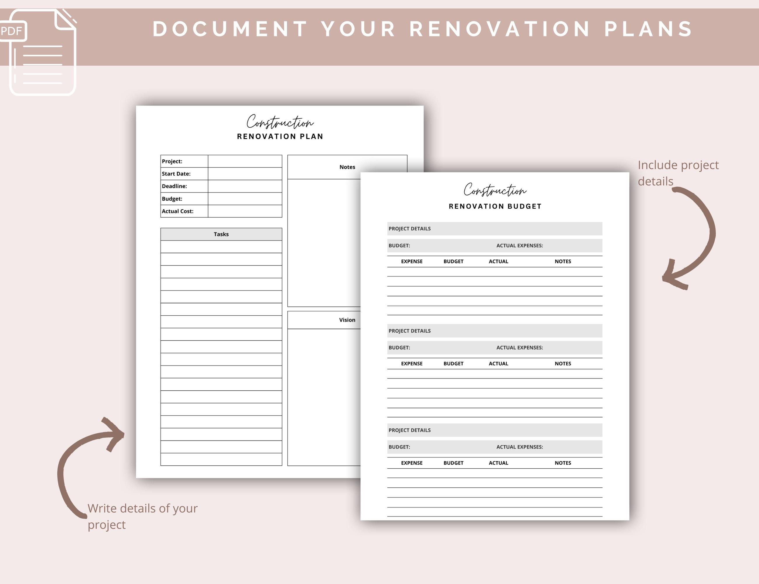 Editable Construction Business Forms Template Bundle (canva & PDF) - Etsy