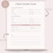 Construction Client Intake Form: Editable Contractor Template (PDF and ...