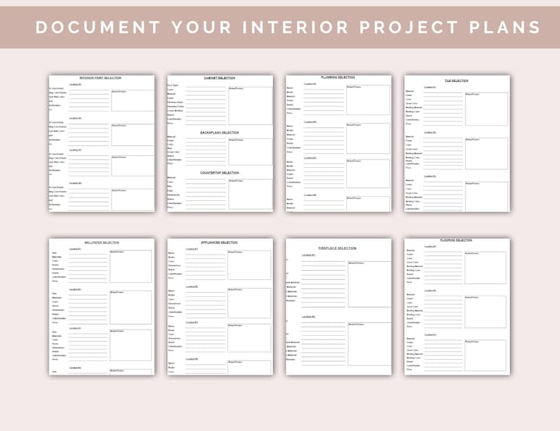 Home Building Planner Bundle: New Construction & Renovation (google ...