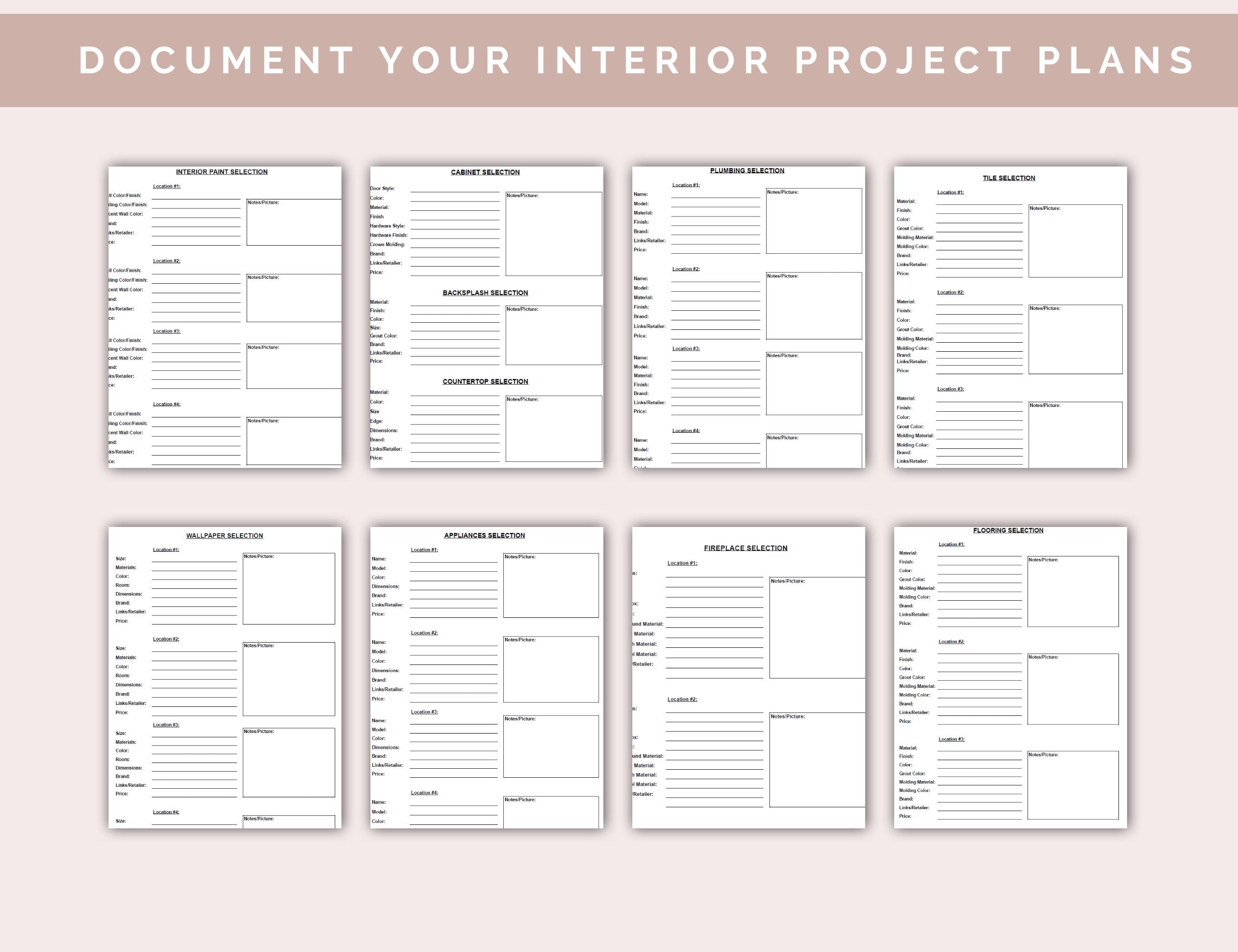 Home Building Planner Bundle: New Construction & Renovation (google ...