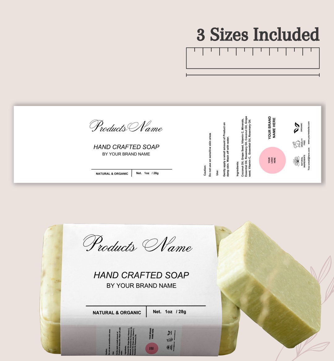 Minimalistic Soap Product Label Soap Label Template Soap Bar Label ...