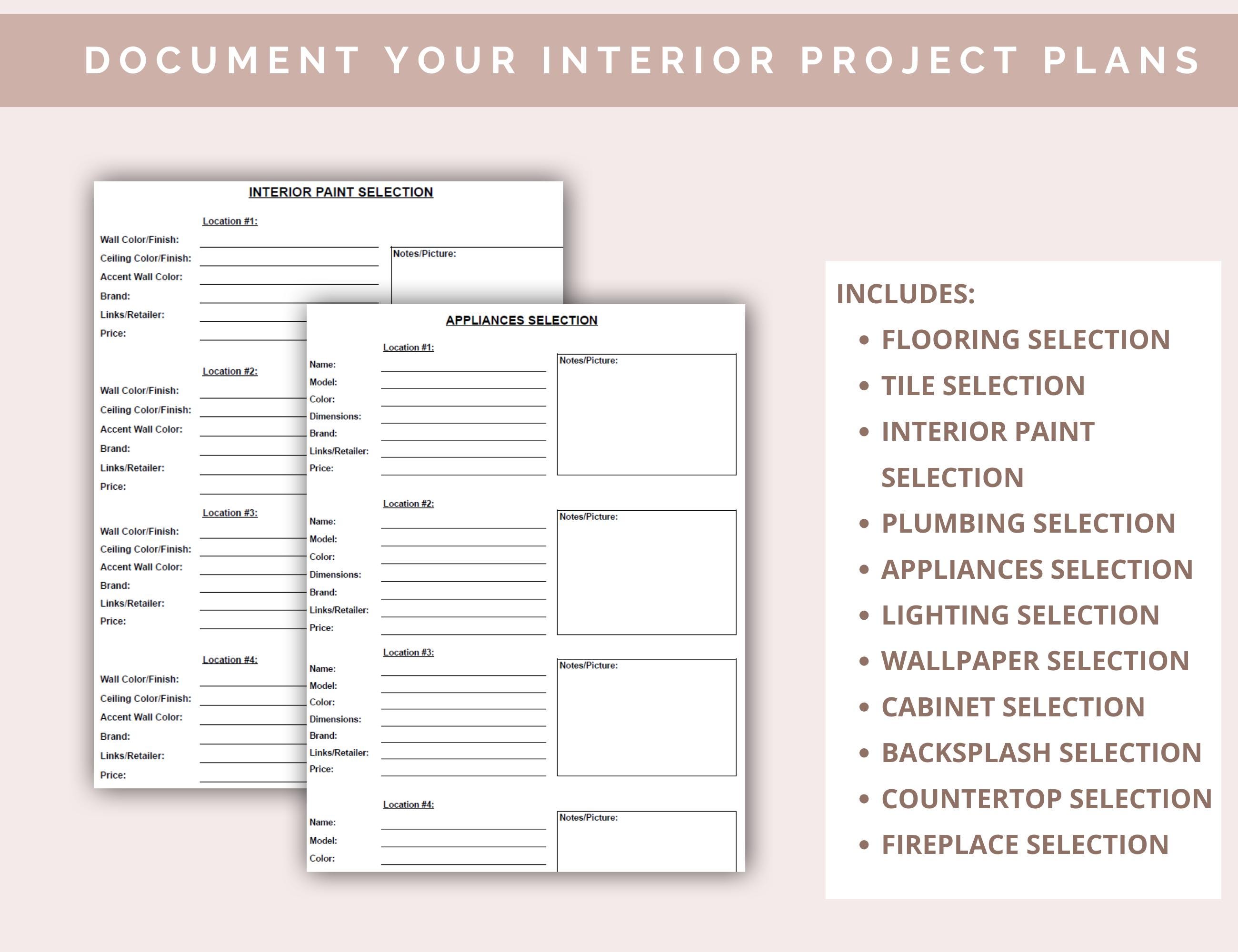 Home Building Planner Bundle: New Construction & Renovation (google ...