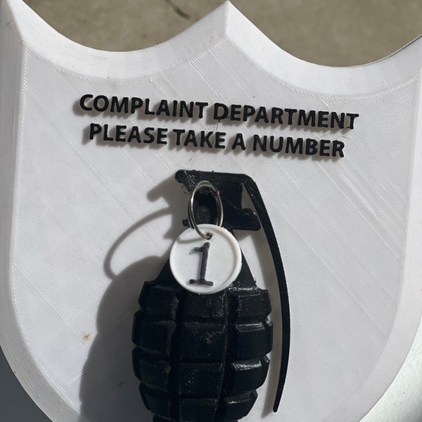Grenade Take a Number - Etsy