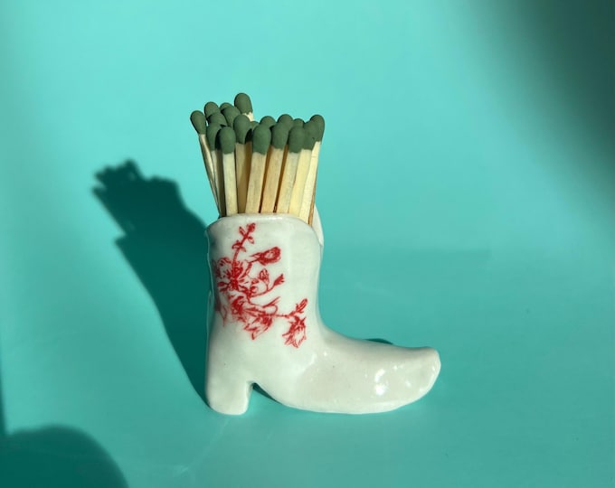 Cowboy Boot Match Holder, Cowboys, Handmade Cowboy Boots, Match Striker ...