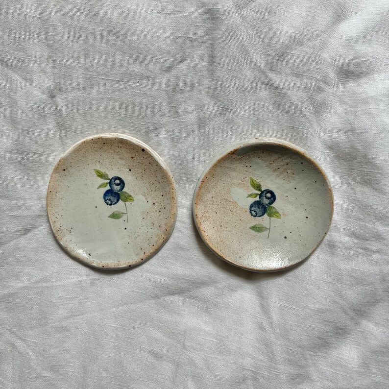 Ceramic Jewelry Dish Blueberry Decor Ring Holder Earring - Etsy