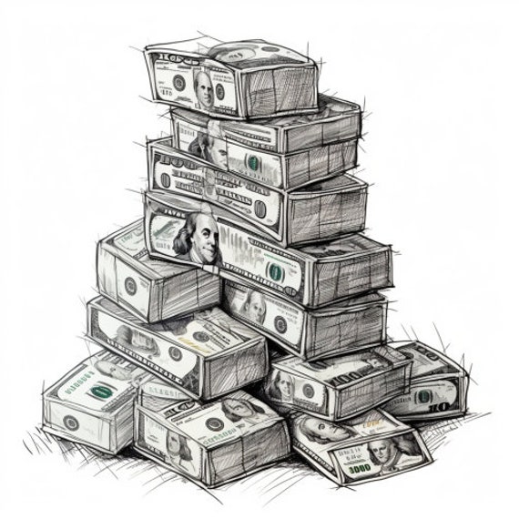 Stack Of Money Clipart Png