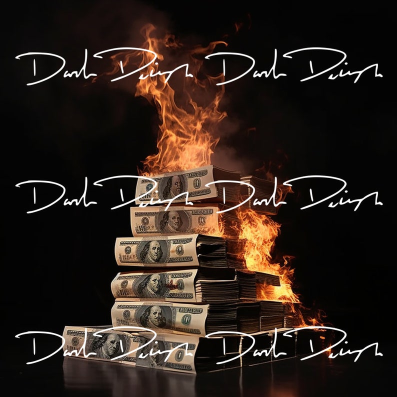 Burning Money, STACK of Money, 100 Dollar Bill Png, Money Clipart ...