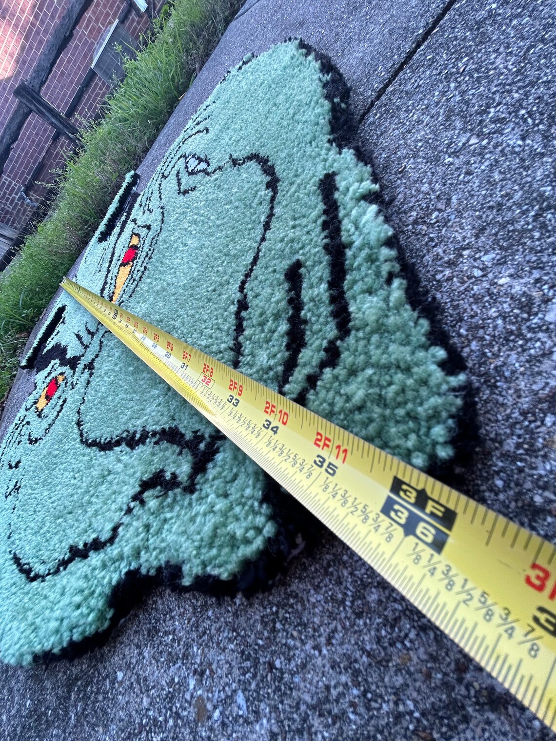 Tufted Grinch Rug 100% Handmade - Etsy