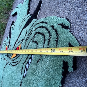 Tufted Grinch Rug 100% Handmade - Etsy