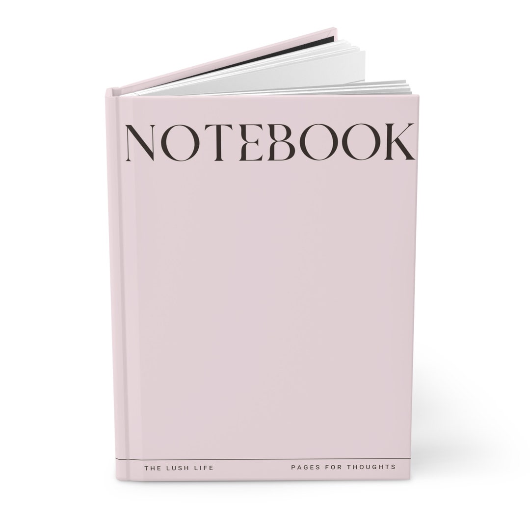 Hardcover Notebook, Aesthetic Design Matte Cover, Medium 5.75x8, 150 ...