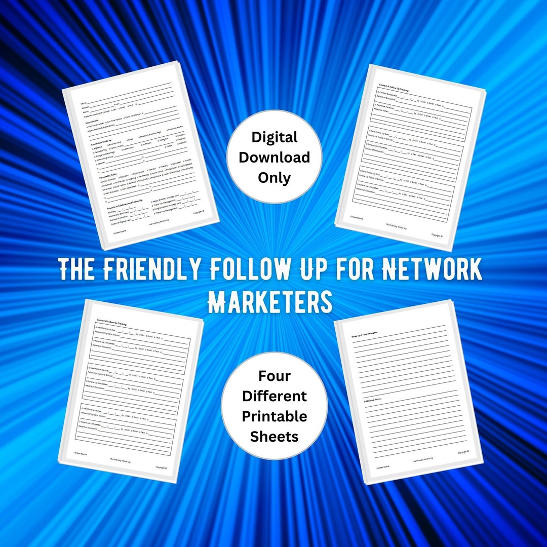 The Friendly Follow up for Network Marketers | Stay on Track With ...