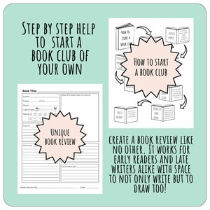 Reading Journal, Book Reviews, Homeschool, Book Club for Kids, Book ...