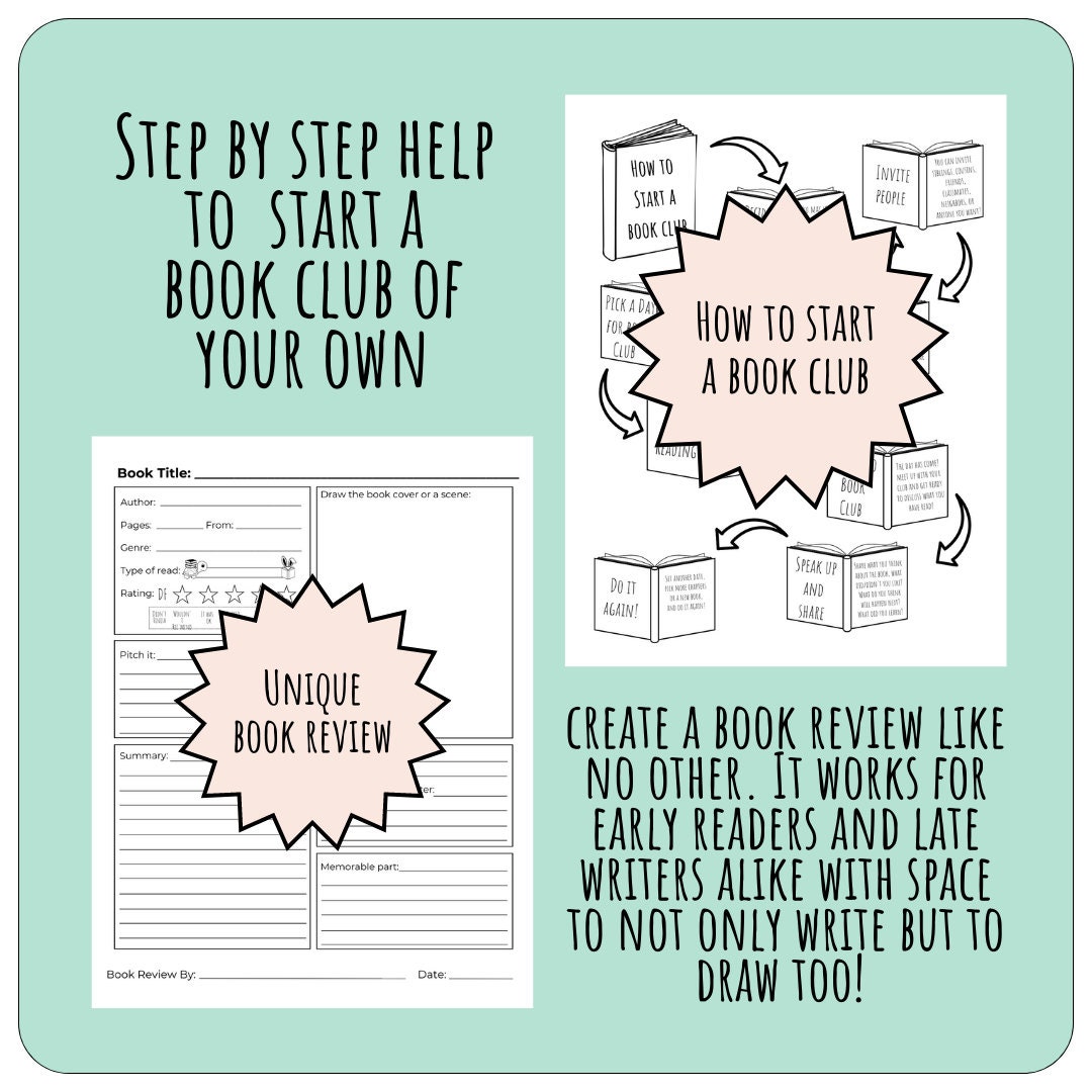 Reading Journal, Book Reviews, Homeschool, Book Club for Kids, Book ...