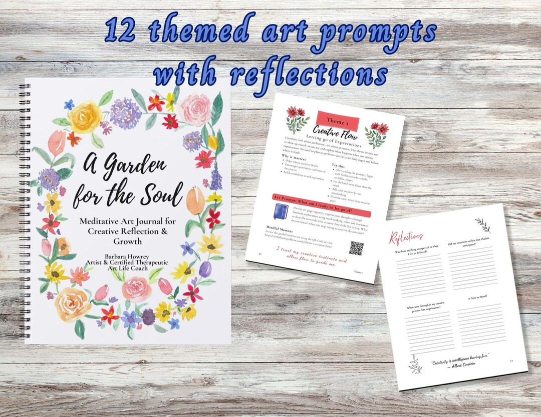 Deluxe Mindful Art Journal – Garden for the Soul Watercolor Journal ...