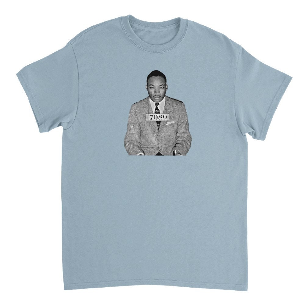 Mugshot Martin Luther King Jr. 1956 - Heavyweight Cotton T-shirt - Etsy