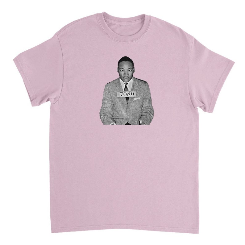 Mugshot Martin Luther King Jr. 1956 - Heavyweight Cotton T-shirt - Etsy