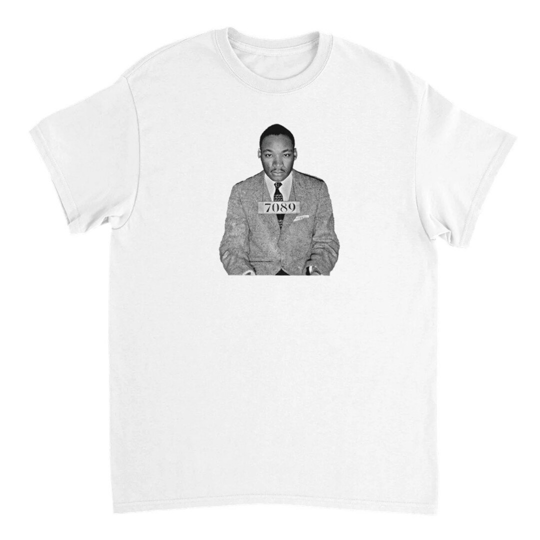Mugshot Martin Luther King Jr. 1956 - Heavyweight Cotton T-shirt - Etsy