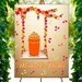 Flower Swing Set Dholki Sign, Dholki Sign, Dholki Welcome Sign, Dholki ...