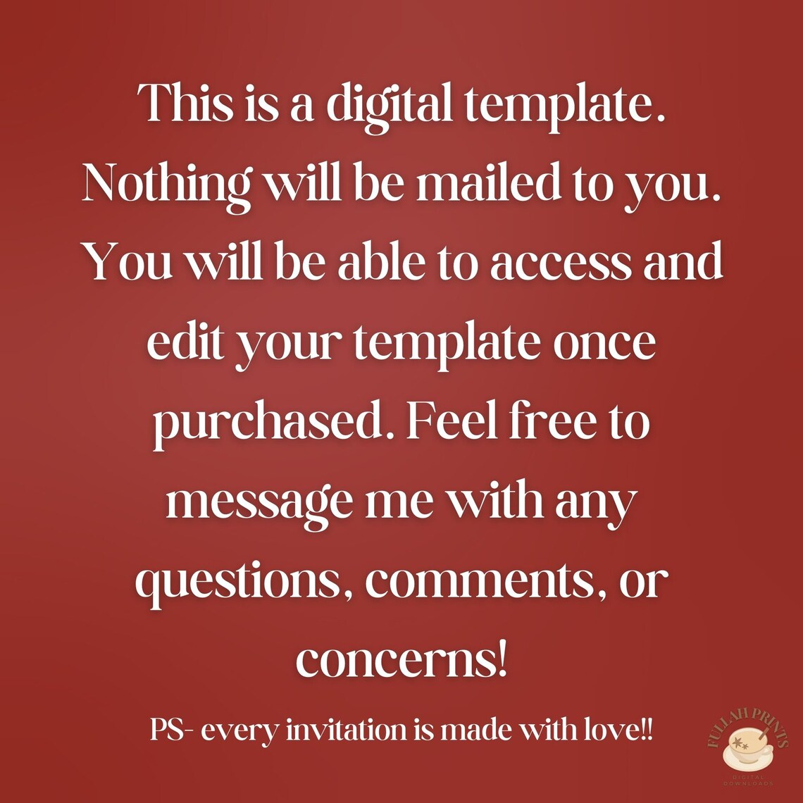 Red and Gold Islamic Wedding Invitation, Editable Islamic Wedding ...